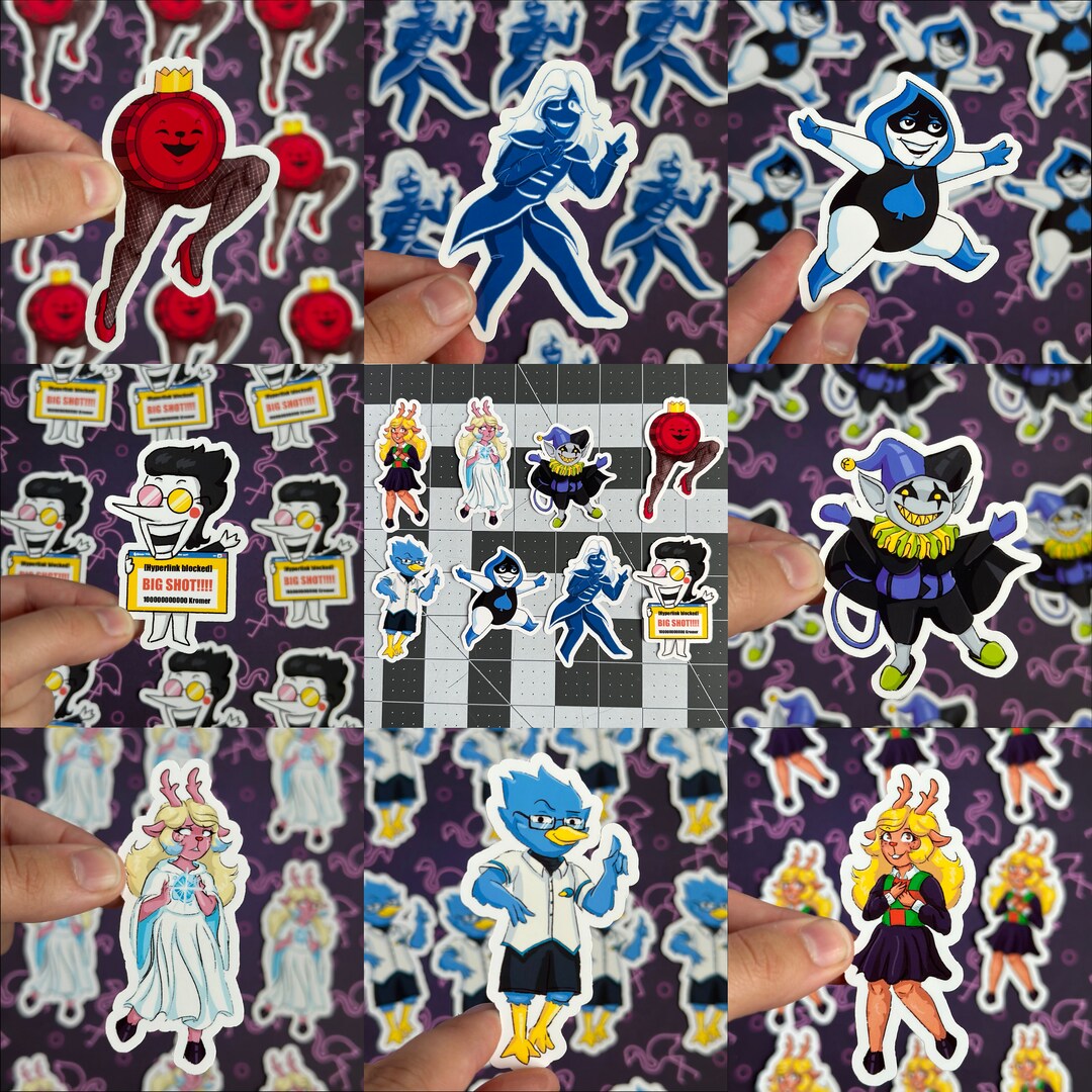 Deltarune Stickers || Lancer | Rouxls | Jevil | Noelle Holiday ...