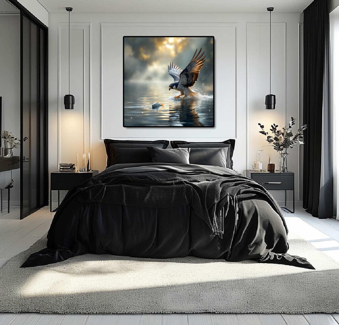 2 Poster predator in Flight domination of the Skies Modern Wall Art ...