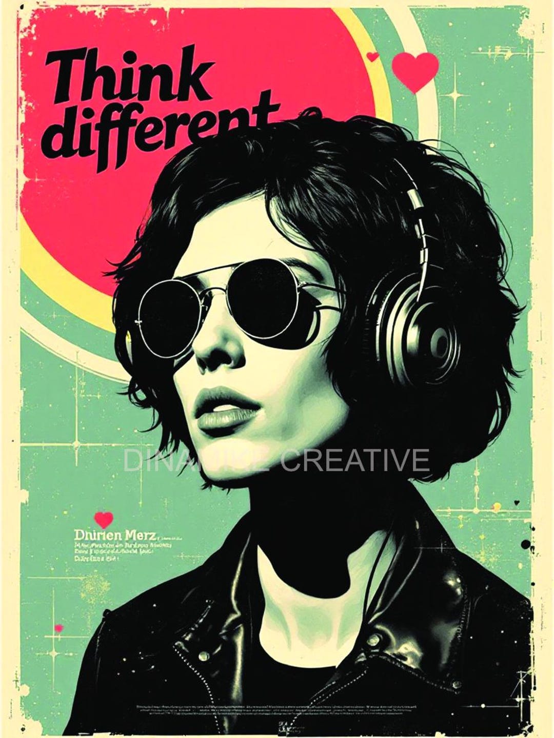 Digital Poster Art Files Vintage Pop-art, Vintage Music Inspired Wall ...