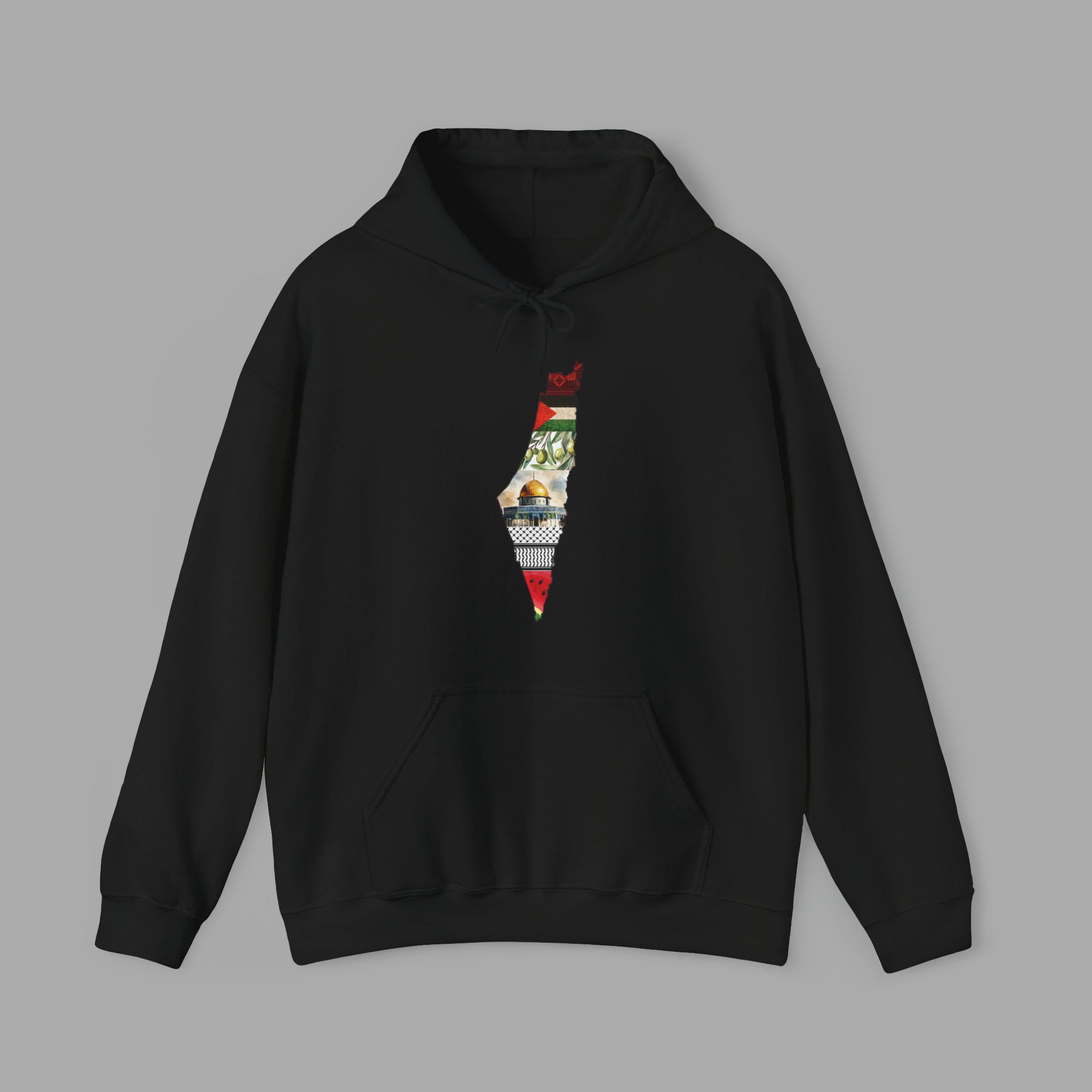 Palestine Map Hoodie, Palestine Hoodie, Free Palestine Hoodie ...