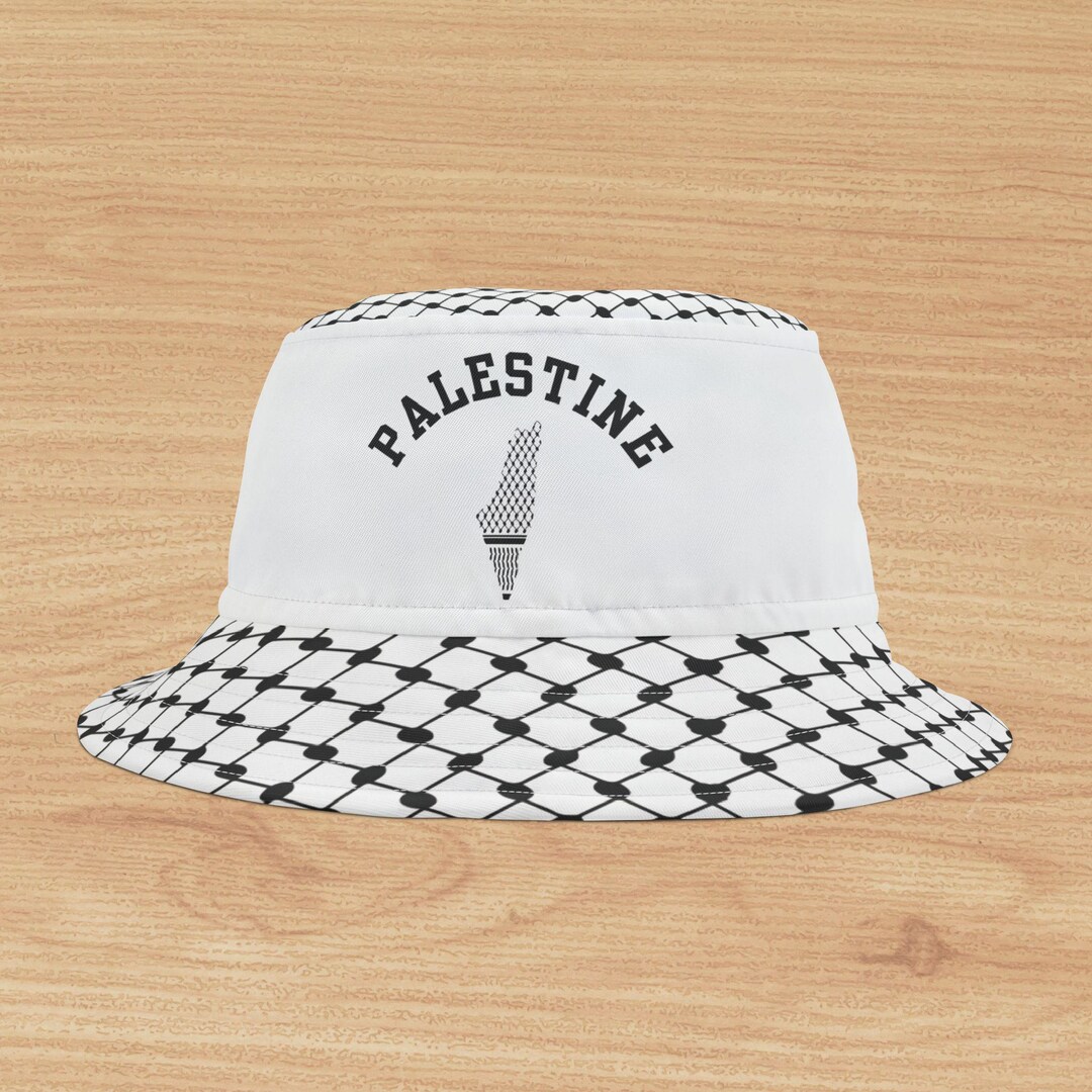 Palestinian Keffiyeh Bucket Hat, Palestine Hat, Keffiyeh Hat, Pro ...