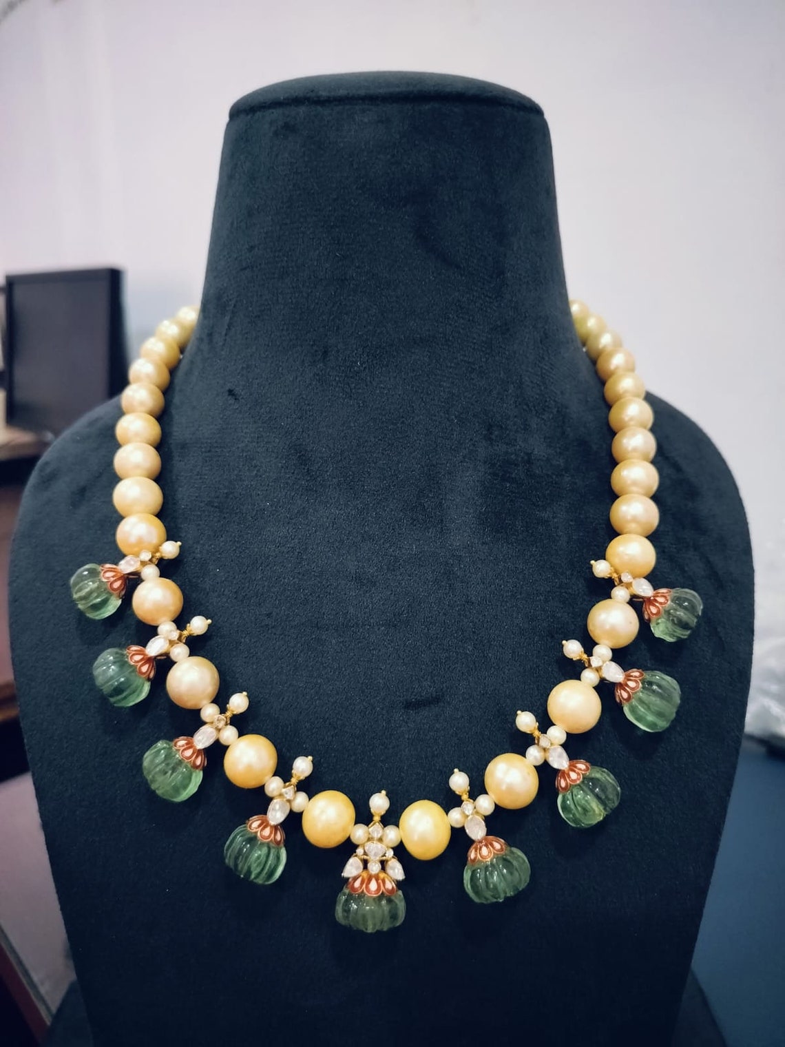 Necklase Set With Ear Ring - Etsy