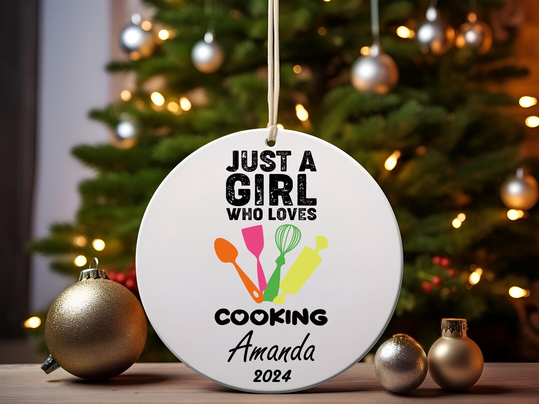 Personalized Chef Ornament: Ceramic Cook Gift, Christmas Tree ...