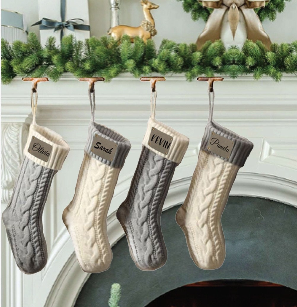 Personalized Engraved Embroidered Christmas Stockings,custom Knit ...