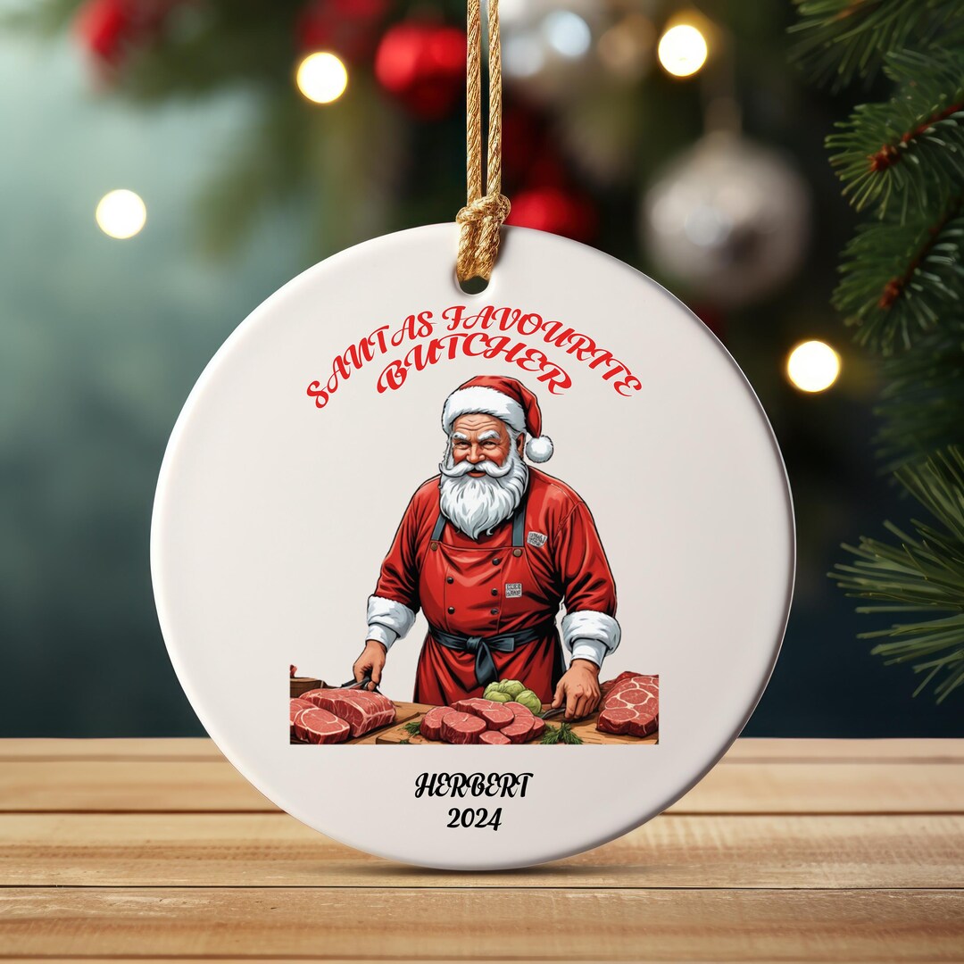 Personalized Butcher Christmas Ornament: Occupation Gift - Etsy