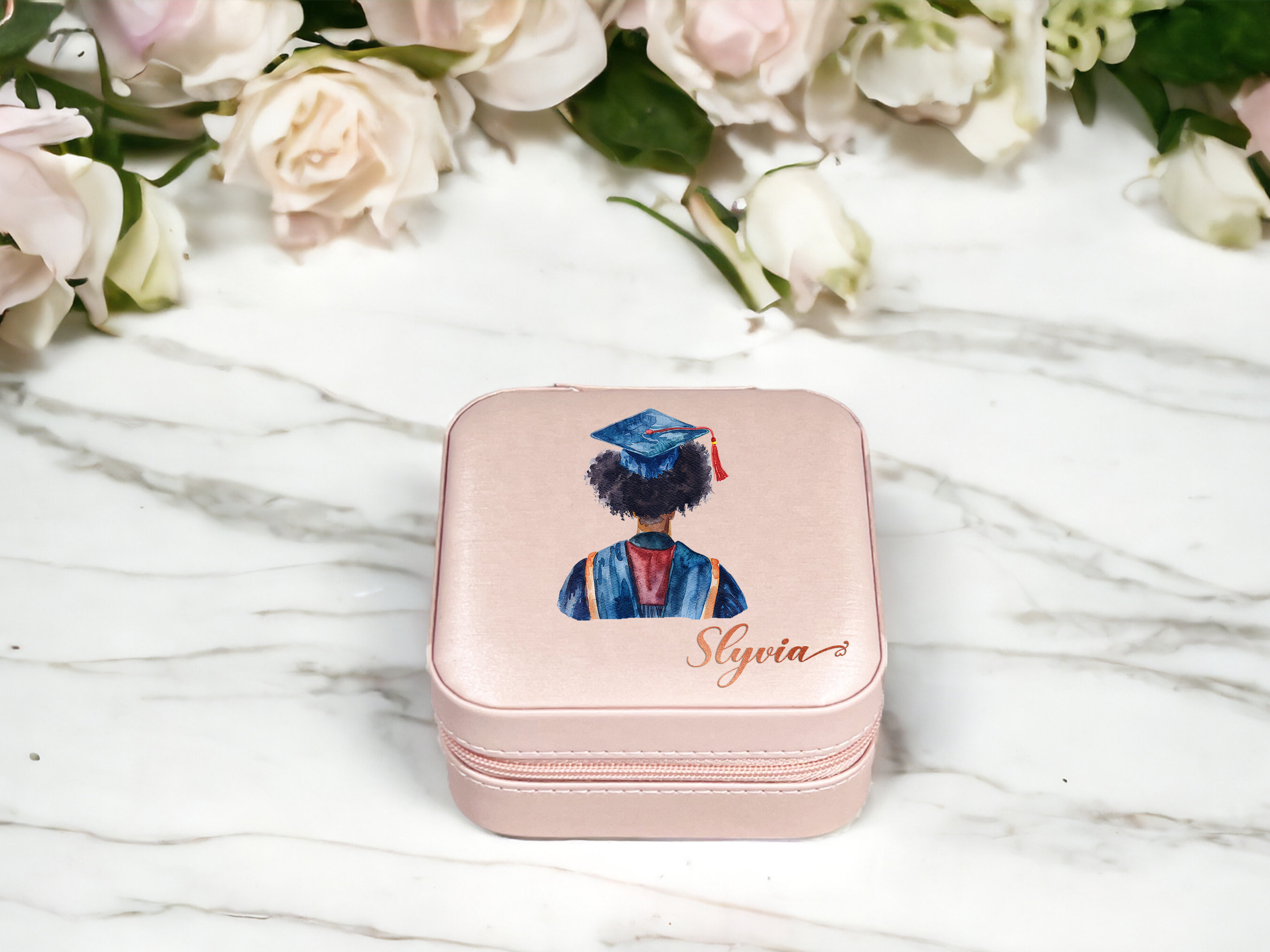 Graduation Gift Jewelry Case, Personalized Custom Grad Jewelry Box ...