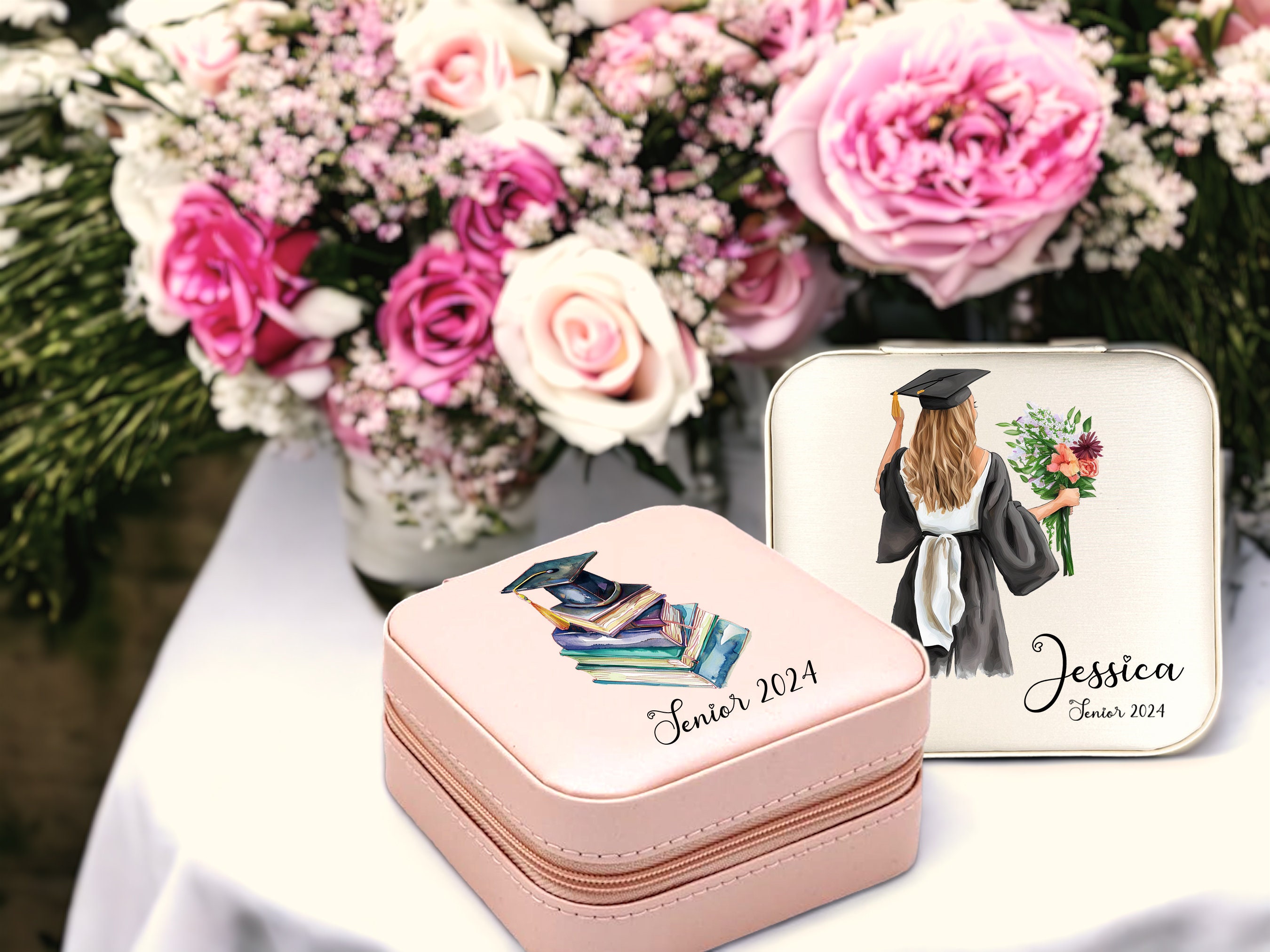 Graduation Gift Jewelry Case, Personalized Custom Grad Jewelry Box ...
