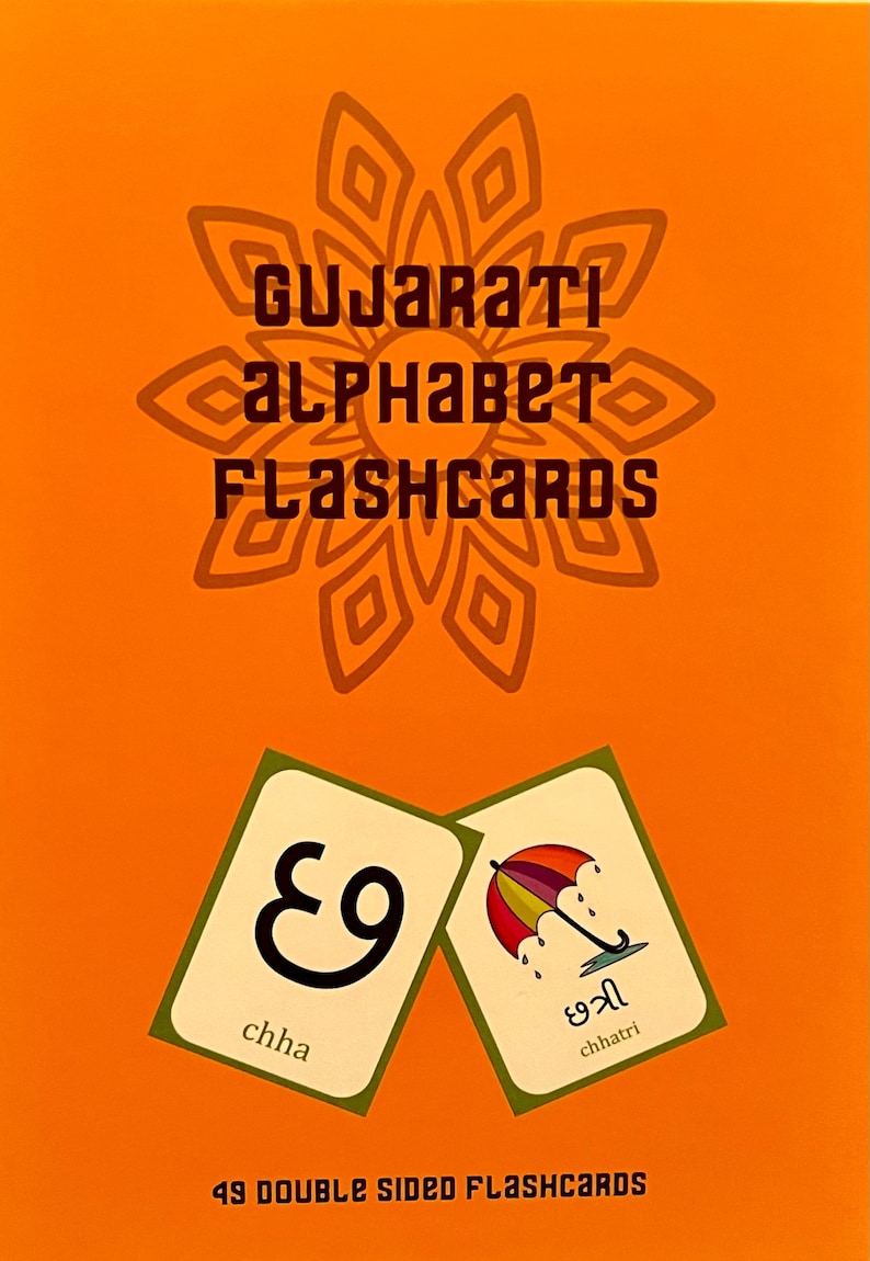 Gujarati Alphabet Flashcards - Etsy