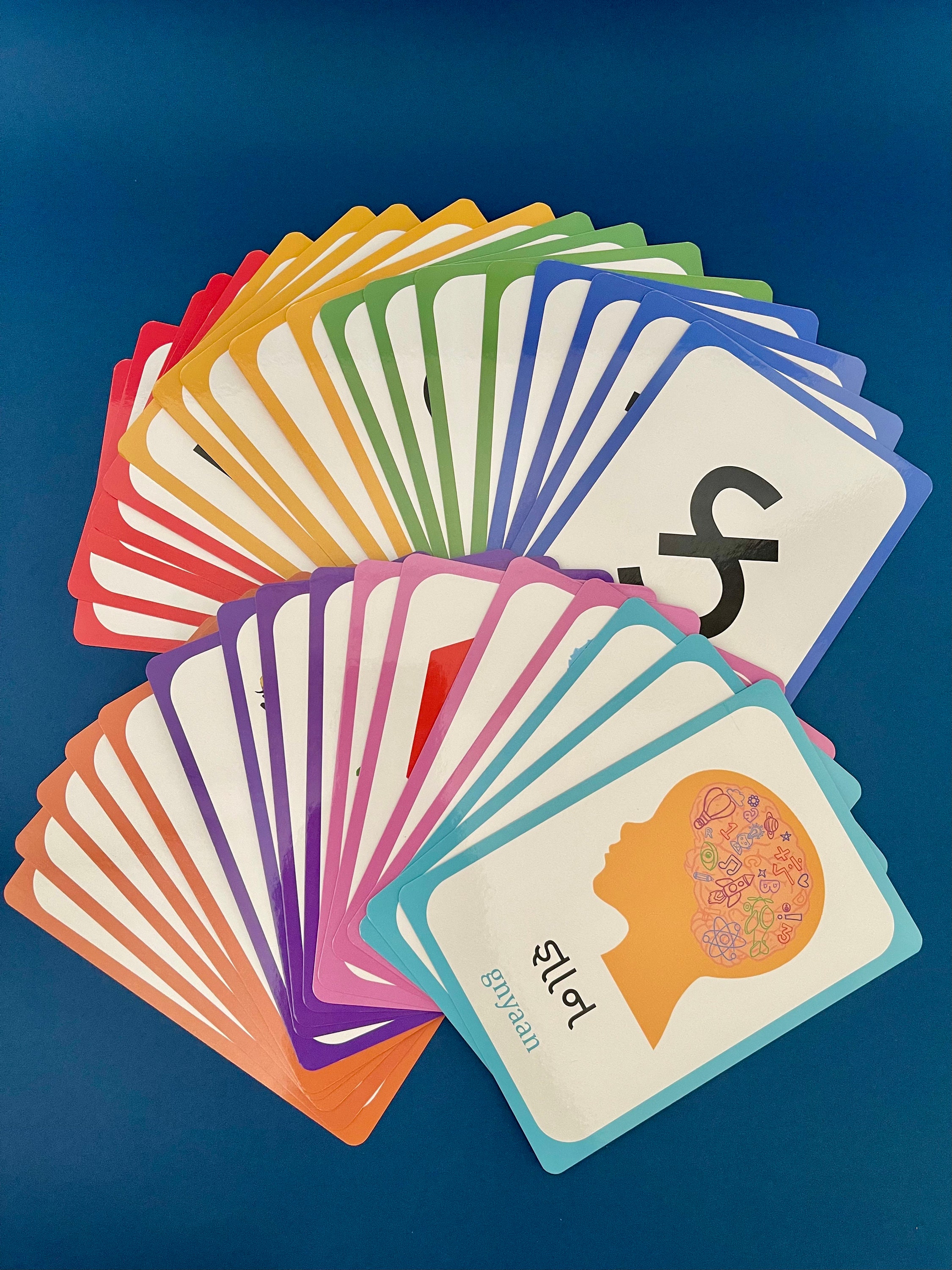 Gujarati Alphabet Flashcards - Etsy