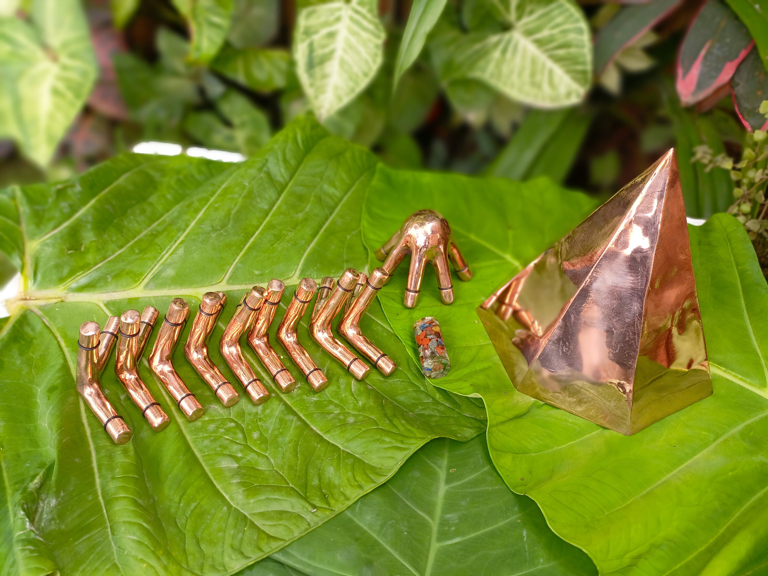 Copper Nonagonal Pyramid 9 Side Pyramid Complete Pyramids Set - Etsy