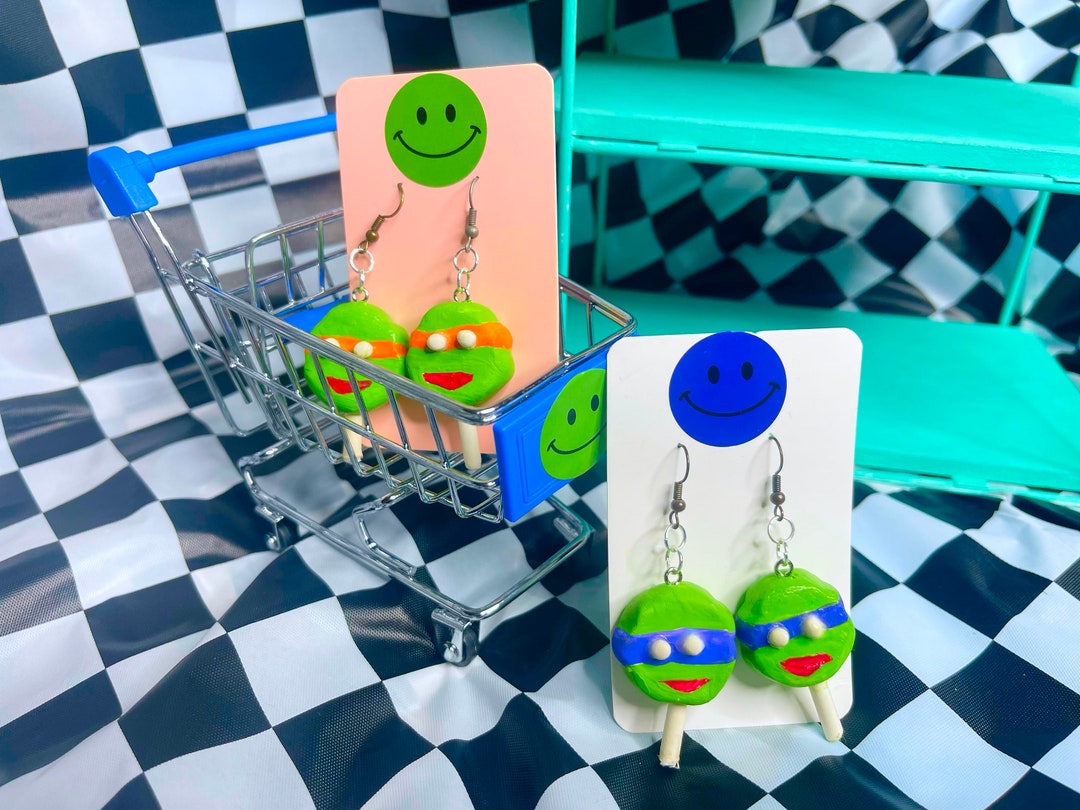 Turtle Ninja Popsicle Earrings - Etsy
