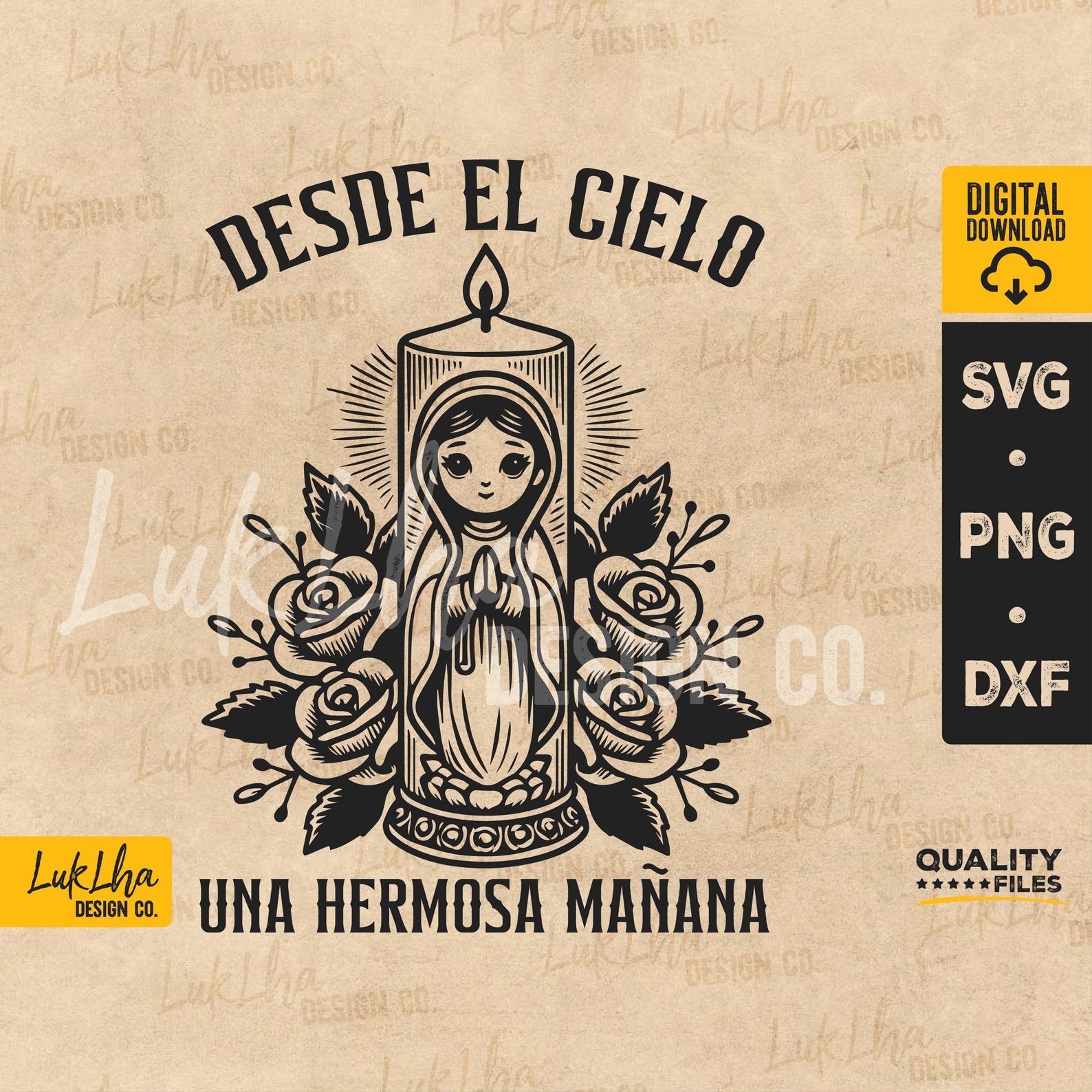 Desde El Cielo SVG, Mexican Christmas PNG, Our Lady of Guadalupe, It's ...