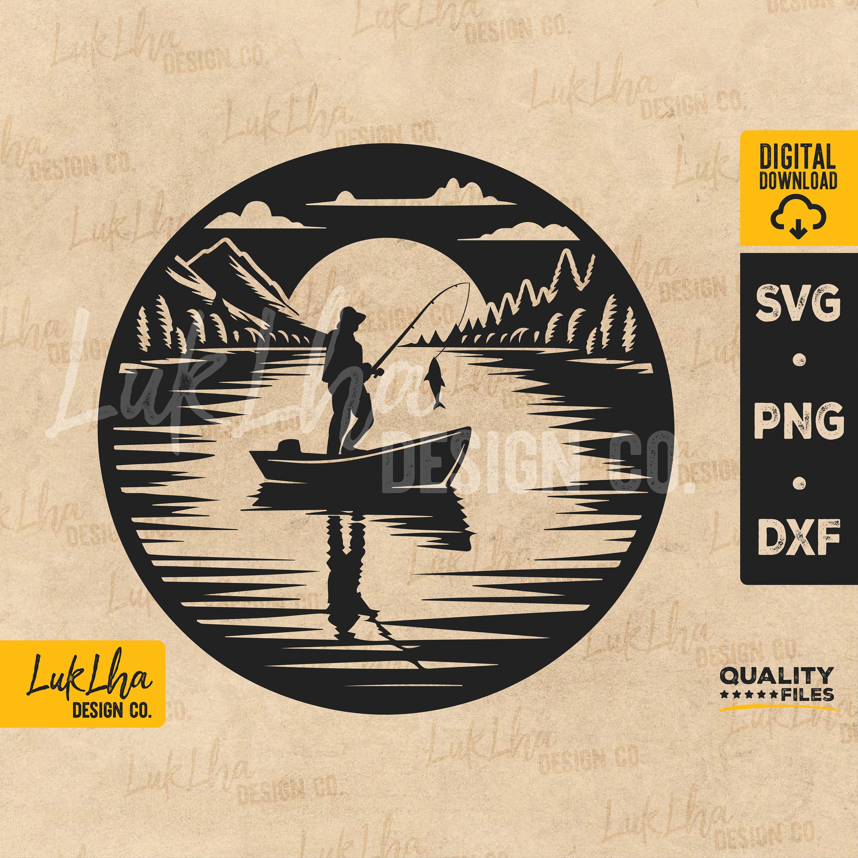 Fishing Man Boat SVG, Fishing Svg, Fisherman Svg, Fishing PNG, Fishing ...