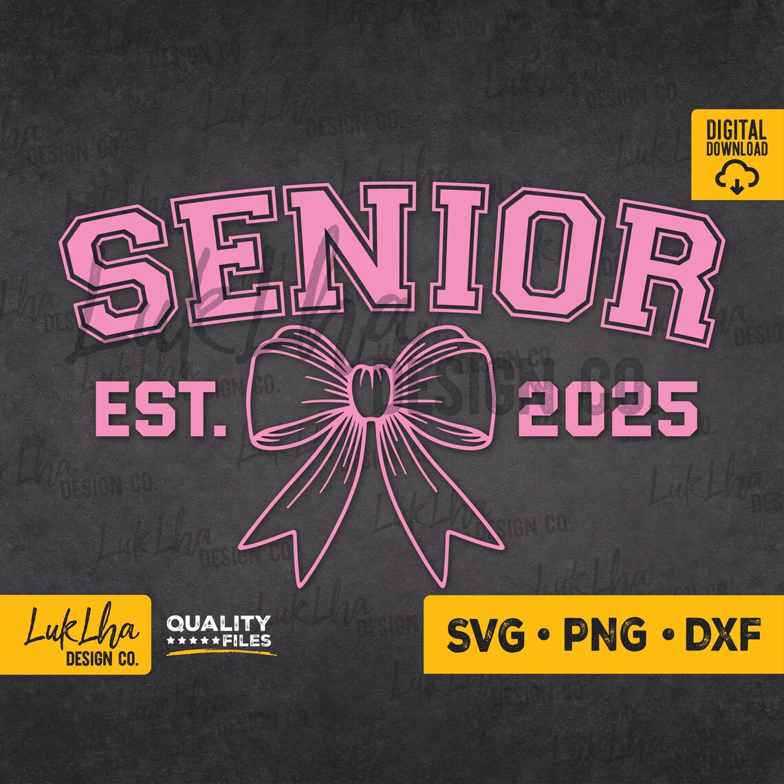 Senior 2025 Coquette SVG, Senior Pink Bow PNG, Coquette Senior Svg ...