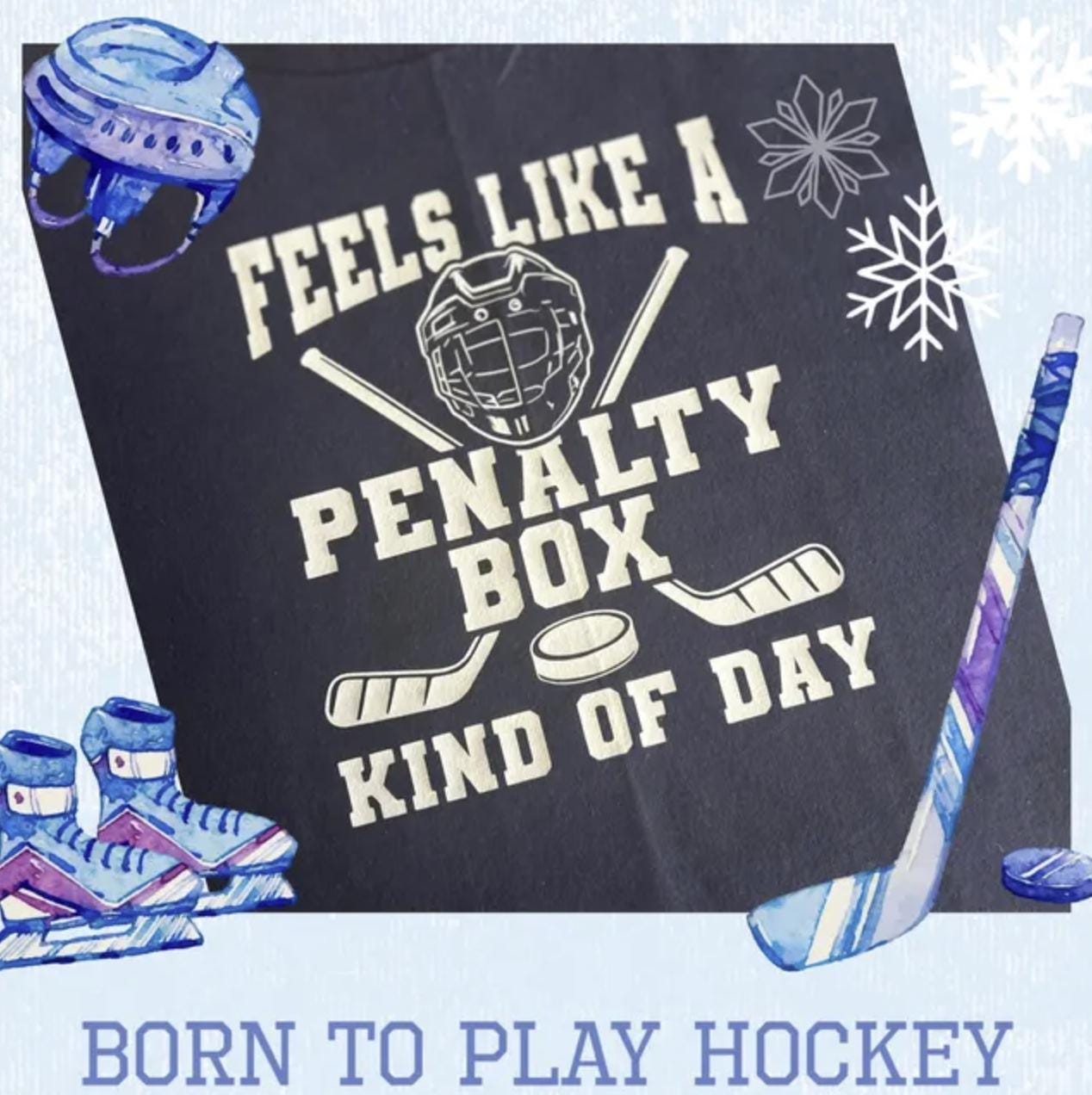 Hockey Penalty Box SVG, Funny Quote Hockey Sports, Feels Like A Hockey ...