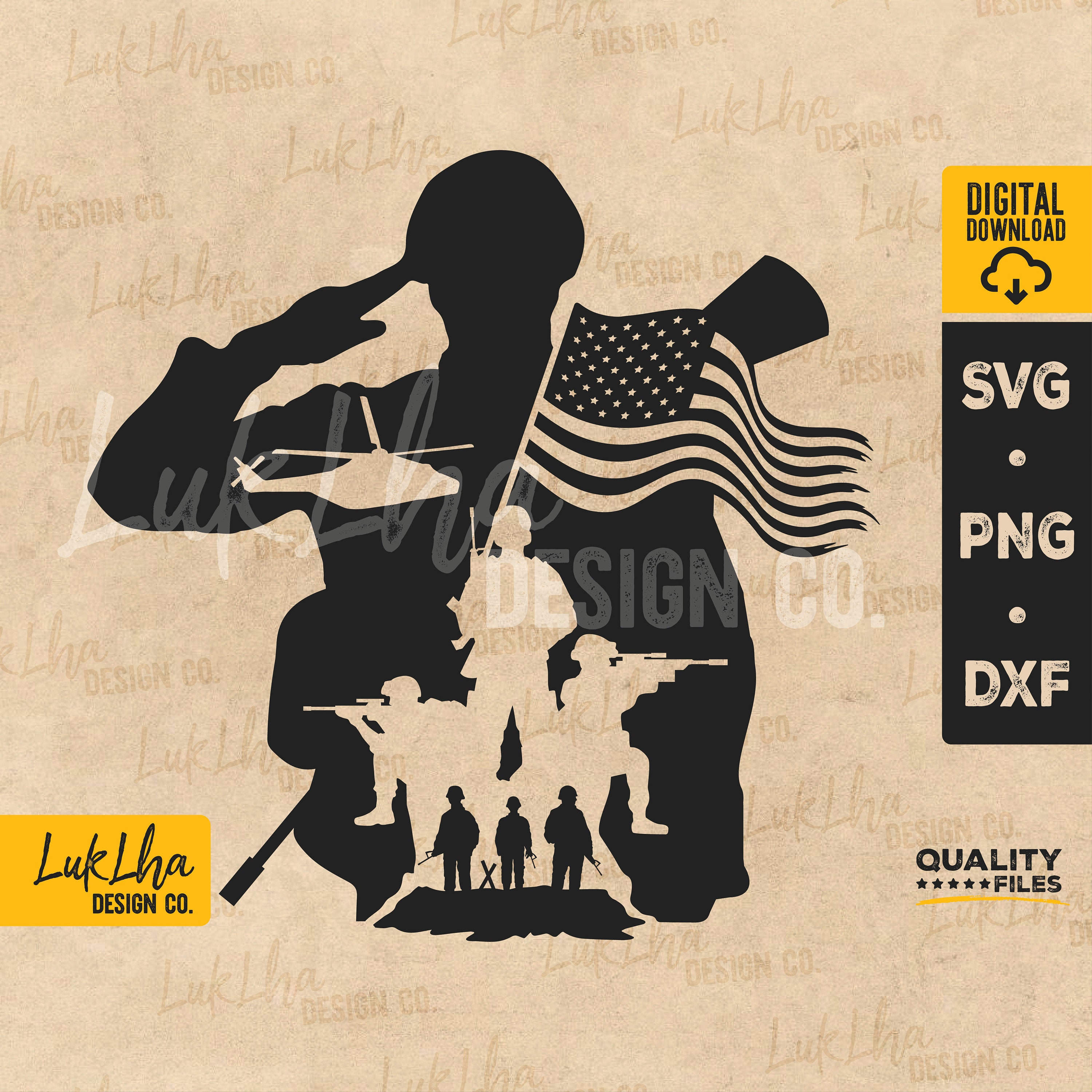 Veteran Soldier America Flag SVG, Memorial Day Svg, 4th of July PNG, US ...