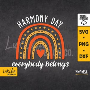 Harmony Day Everybody Belongs SVG, Harmony Day PNG, Trendy Orange ...