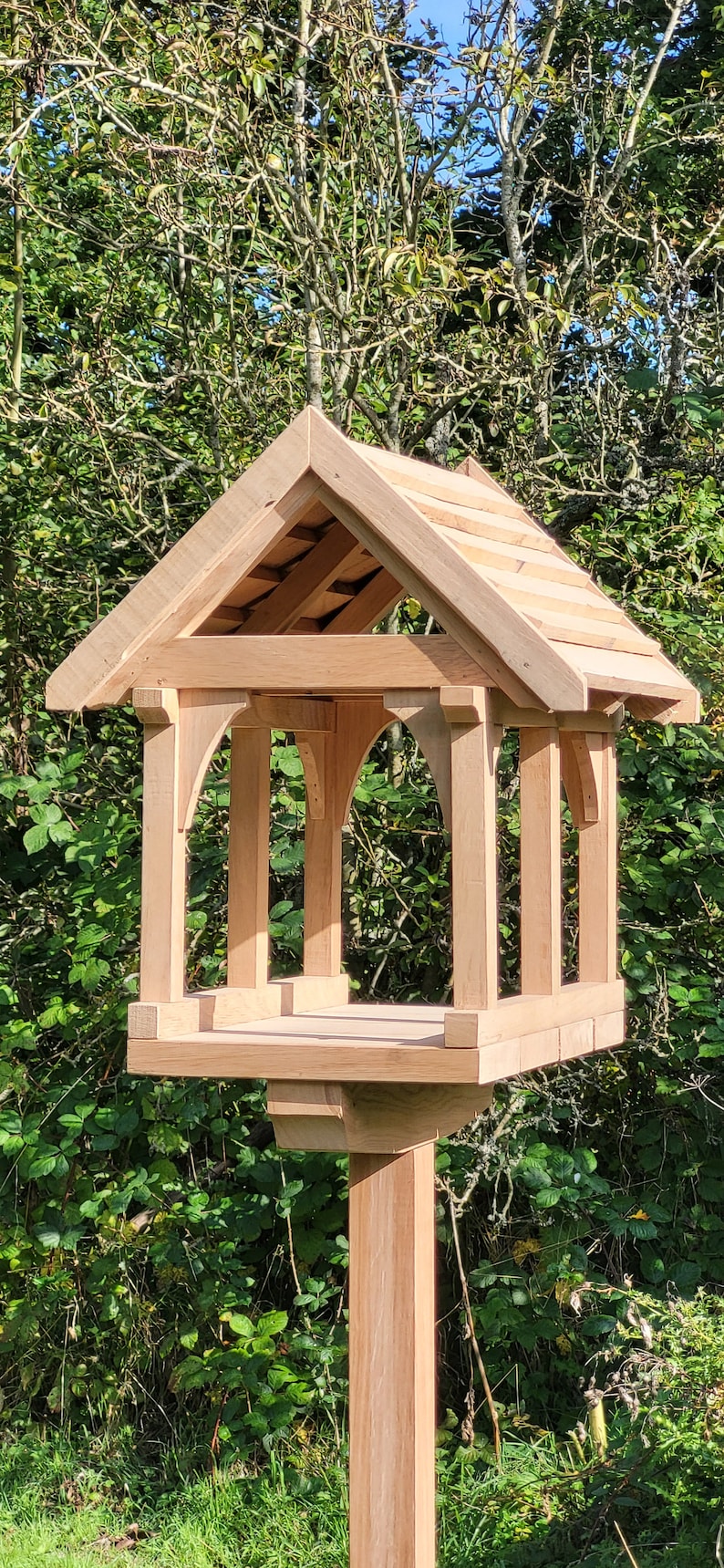 Unique Handmade Oak Bird Tables, Traditionally Constructed Using ...