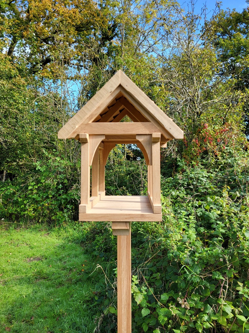 Unique Handmade Oak Bird Tables, Traditionally Constructed Using ...