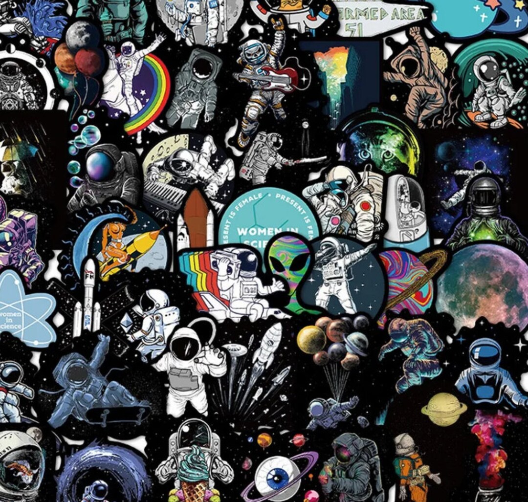 Graffiti Astronaut Stickers Outer Space Vinyl Decals for Laptop Car ...