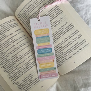 Favourites Bookmark Custom Book Stack - Etsy