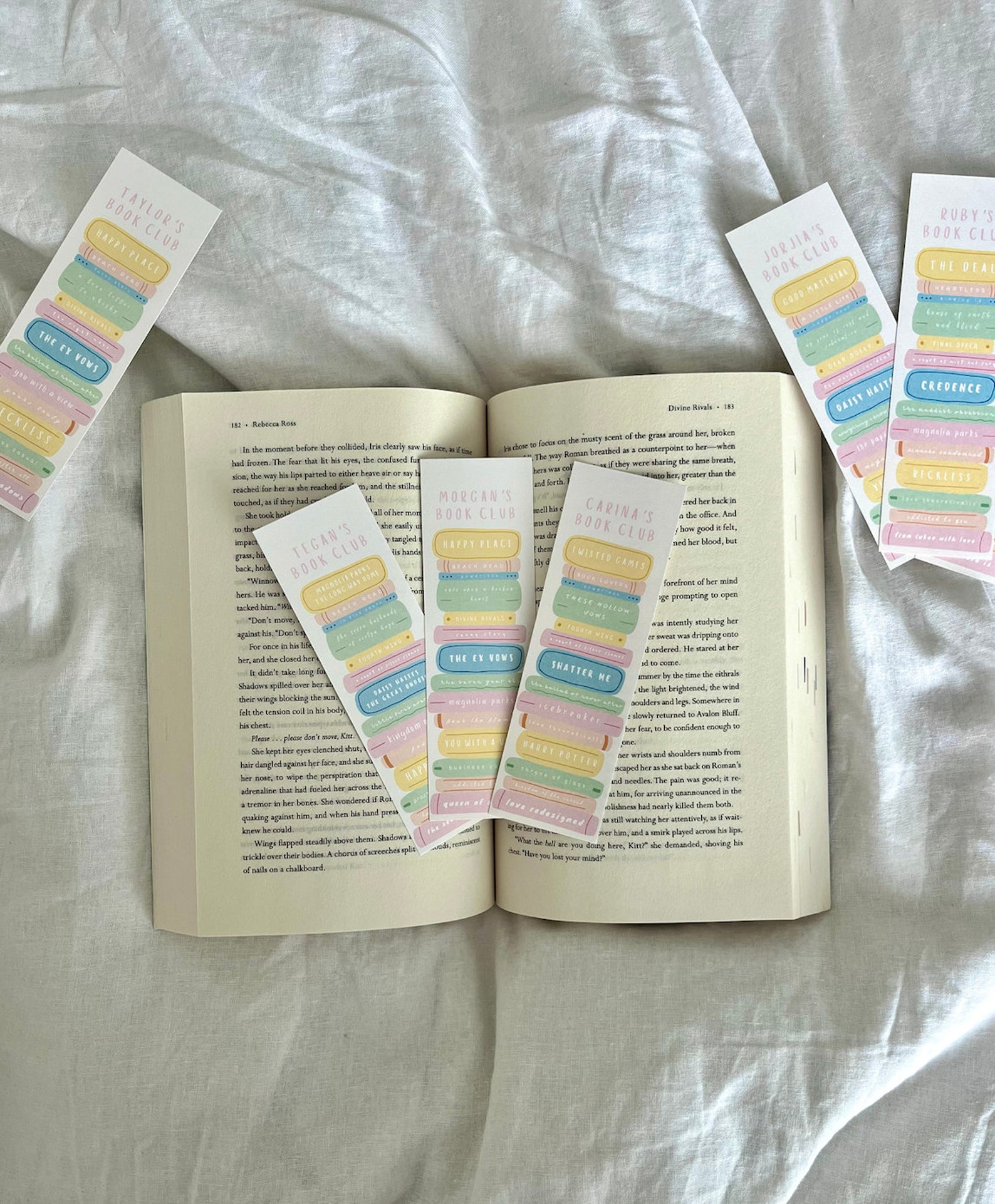 Favourites Bookmark Custom Book Stack - Etsy