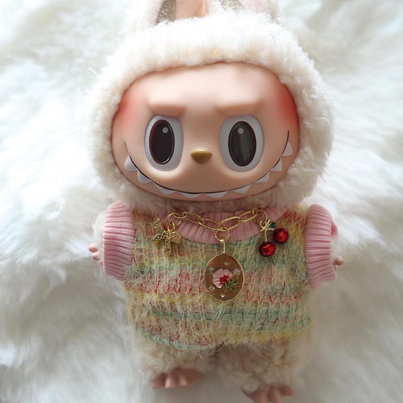 Gold Labubu Pendant - Etsy