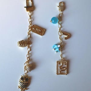 Make Your Own 18K Gold Plated Keychain/custom Bag Charm/charm/purse ...