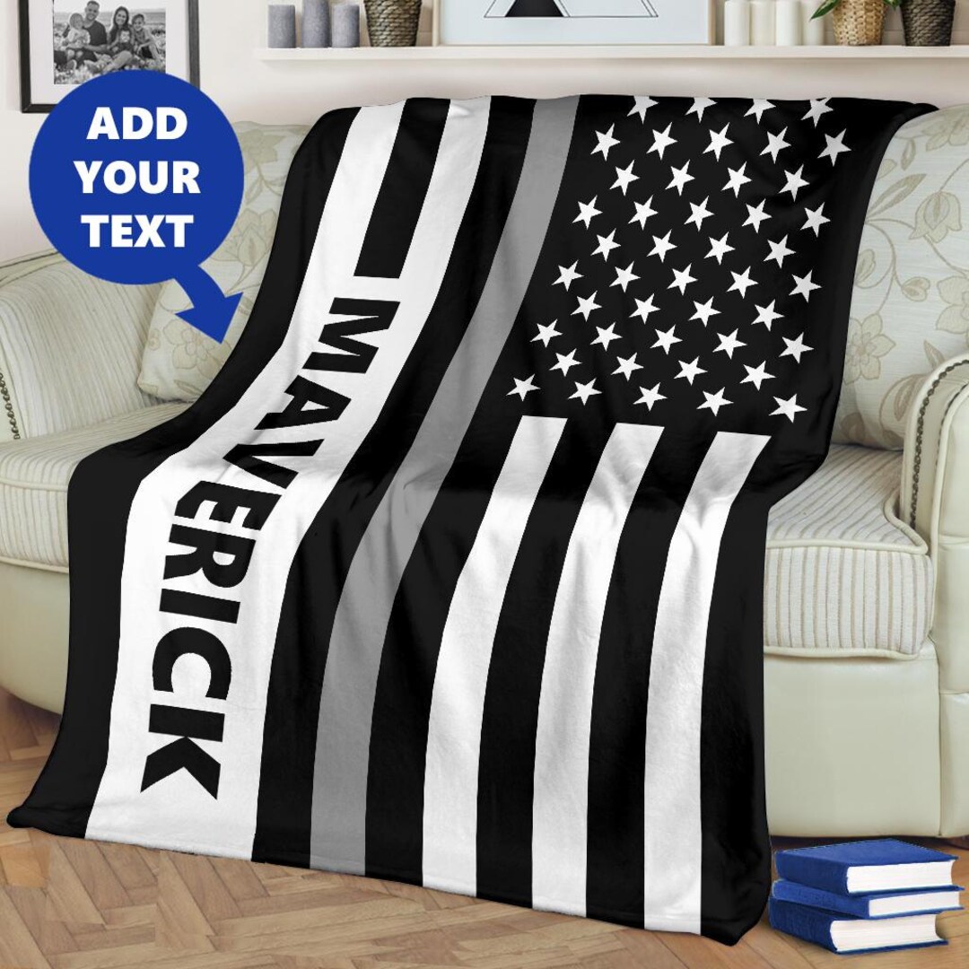 Custom Corrections Officer Blanket | Prison Officer Gift | Thin Silver ...