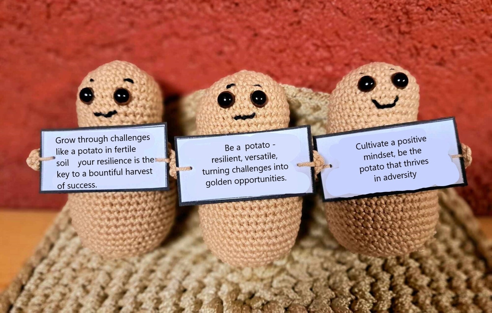 Motivational Potato Crochet Pattern - Etsy
