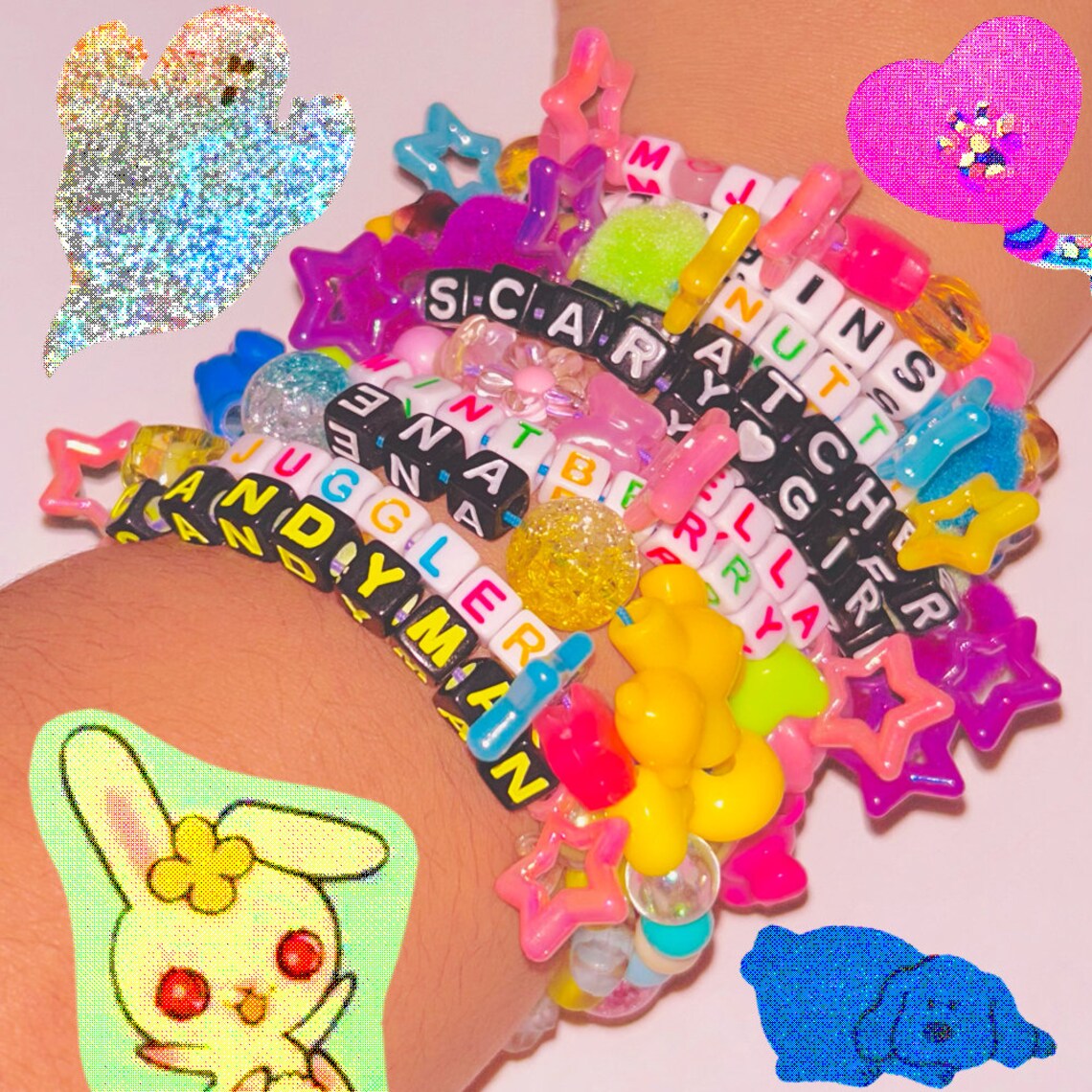 Custom Character/fandom/name Kandi Bracelets - Etsy Canada