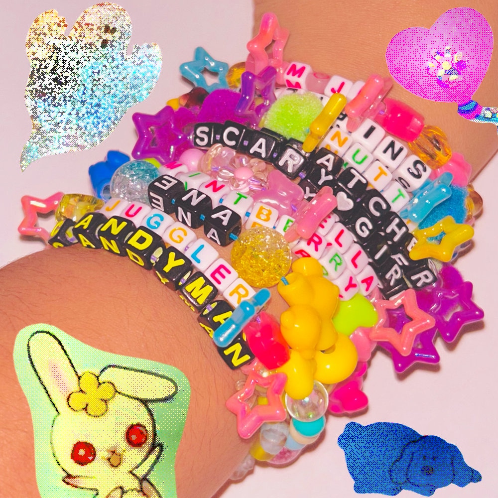 Custom Character/fandom/name Kandi Bracelets - Etsy