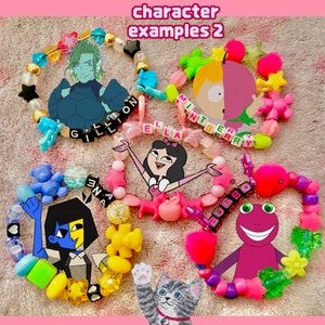 Custom Character/fandom/name Kandi Bracelets - Etsy