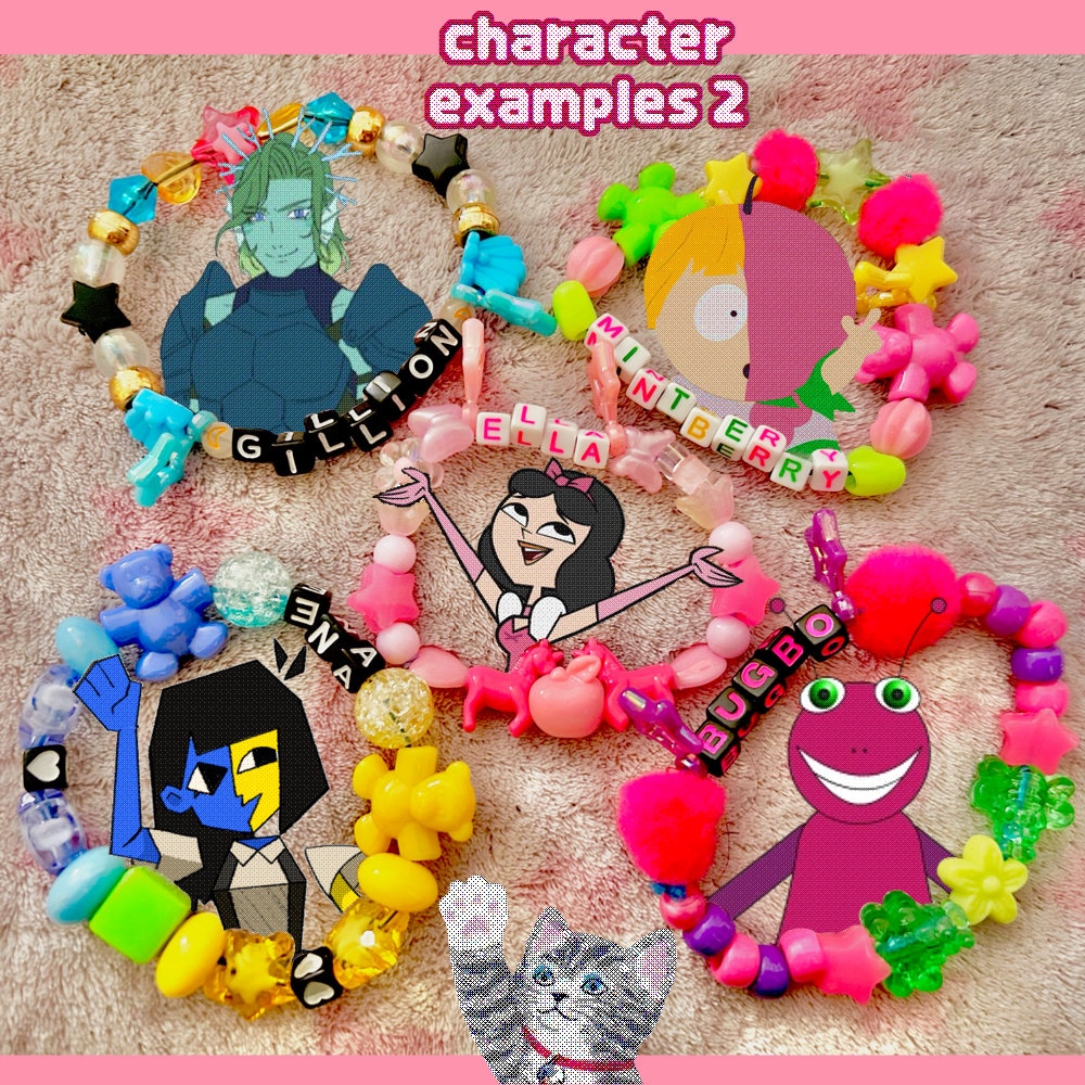 Custom Character/fandom/name Kandi Bracelets - Etsy Canada