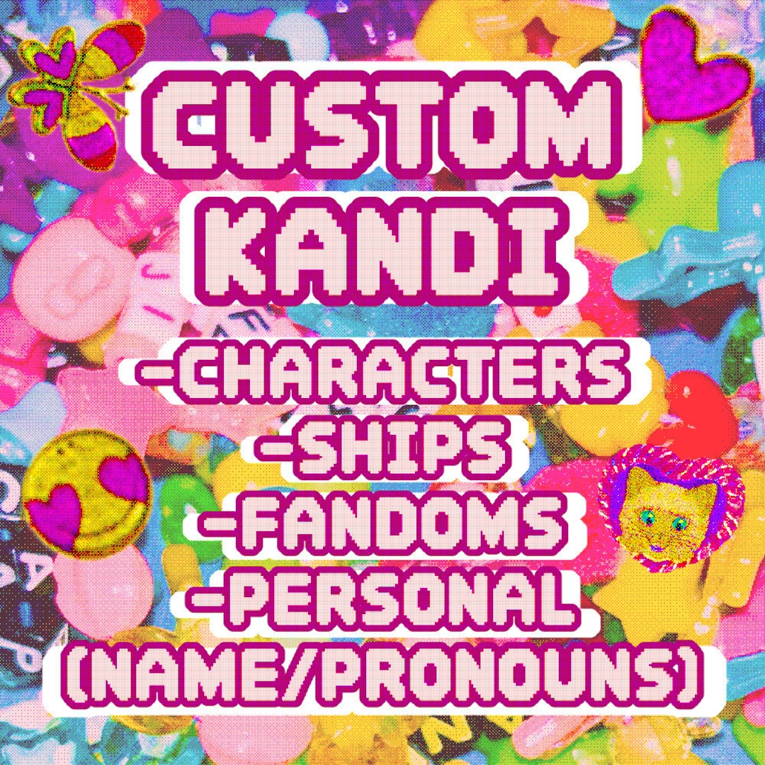 Custom Character/fandom/name Kandi Bracelets - Etsy