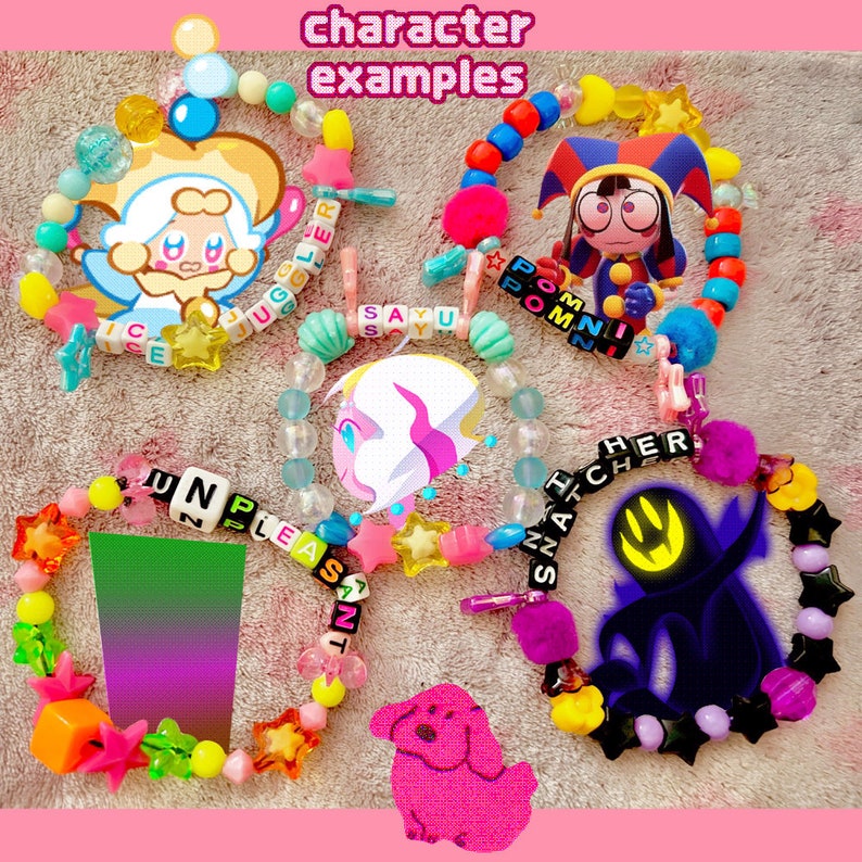 Custom Character/fandom/name Kandi Bracelets - Etsy Canada