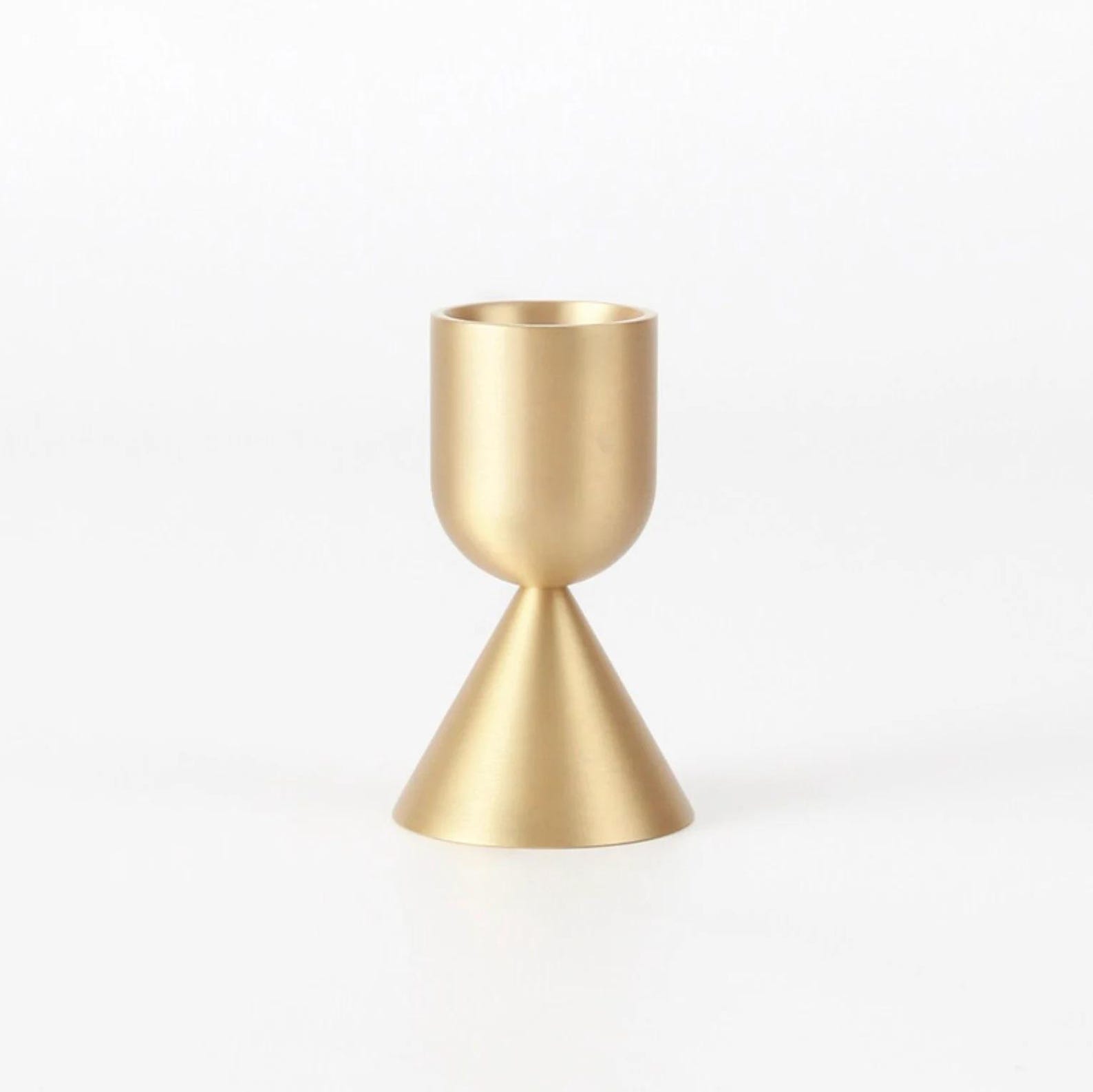 Luxury Candle Holder With Brushed Gold Modern Finish for Tapered ...