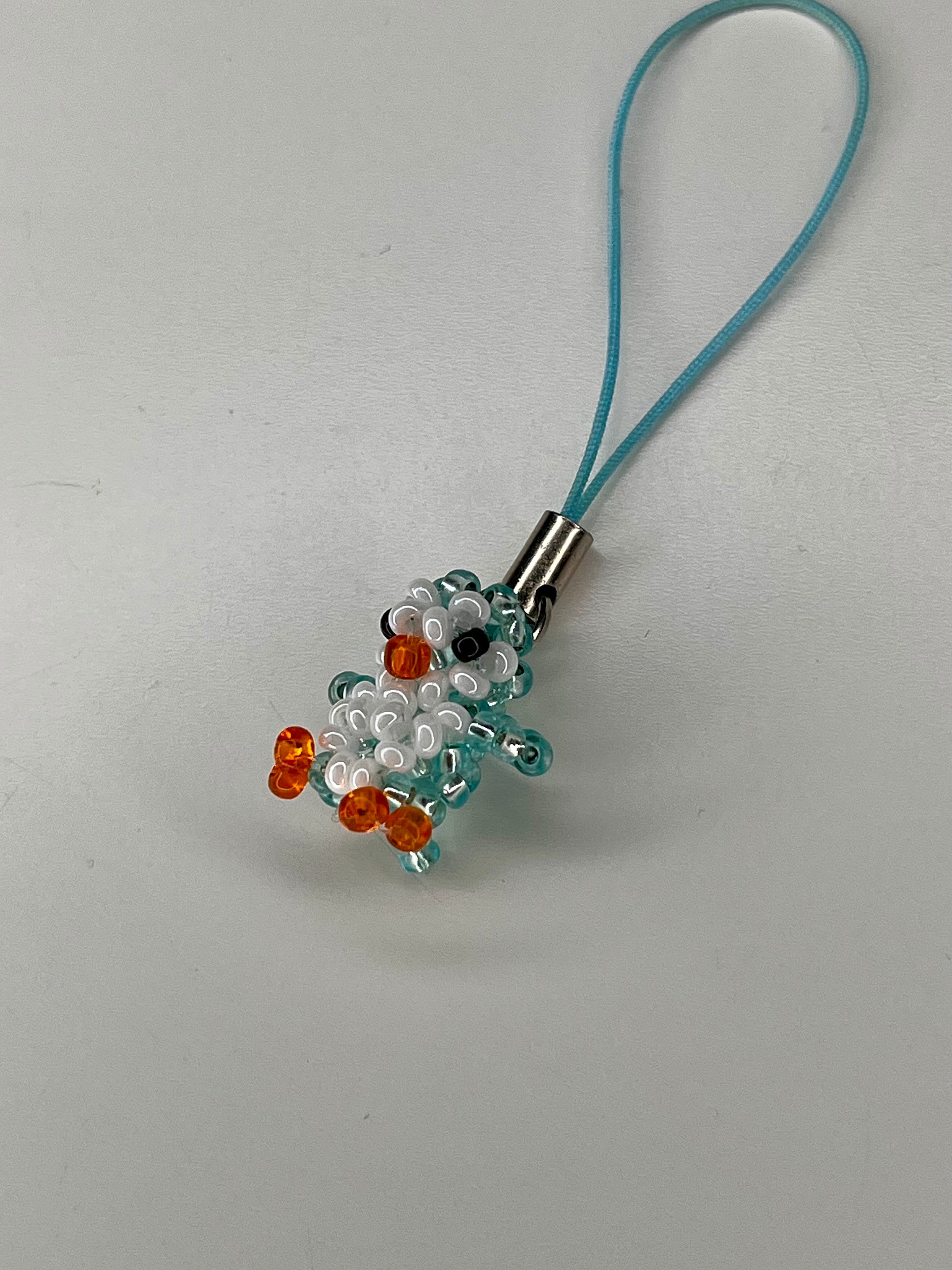 Beaded Keychain Turquoise Penguin - Etsy
