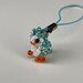 Beaded Keychain - Turquoise Penguin - Etsy