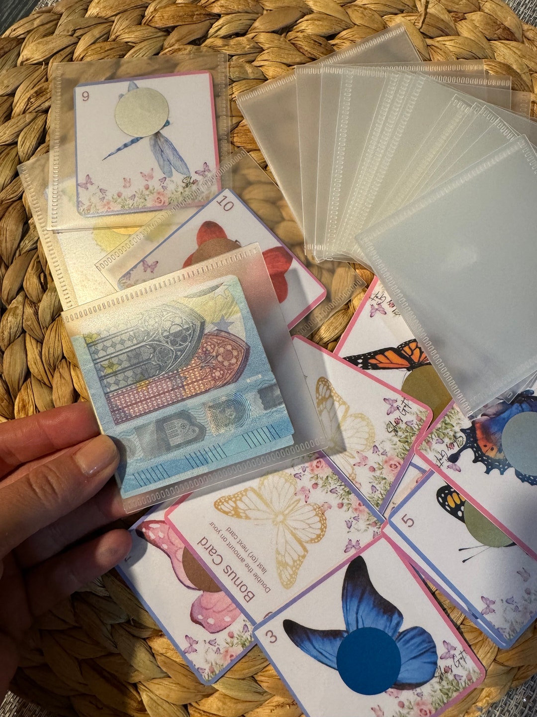 Frosted Square Envelopes Addon for My Butterflies Box Saving Challenge ...