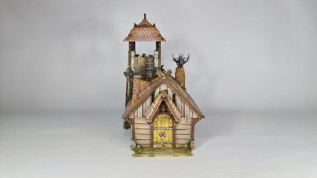 The Outpost, Medieval Town- the Frost . 28mm Wargame/rpg/dnd Terrain - Etsy