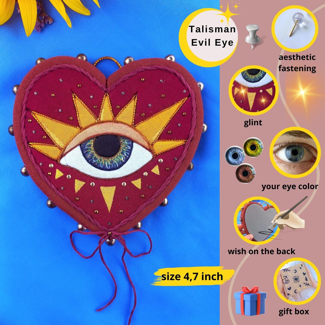 Evil Eye Talisman of Strength and Concentration With Your Color Eye - Etsy