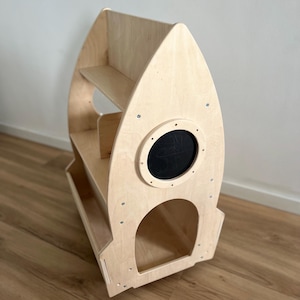 Personalized Rotating Rocket Kids Rack With Magnetic Drawing Board ...