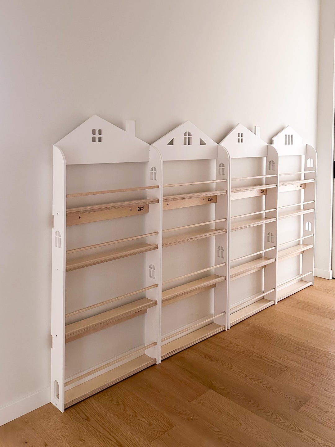 Big Wall Shelf Book House Shaped/ Children’s 4 Tier Desk Bookshelf ...