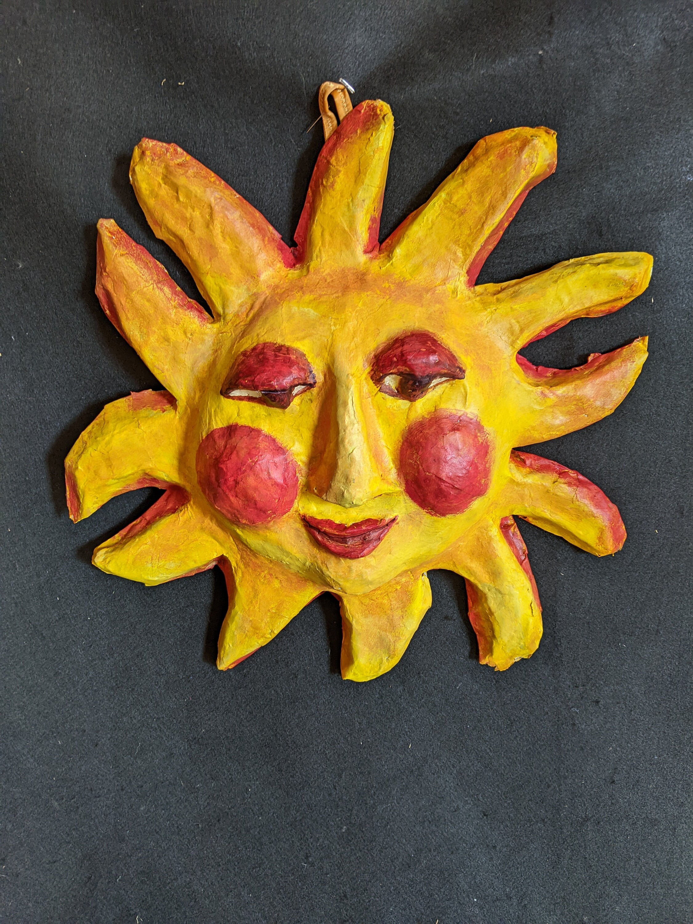 Paper Mache Sun Masks for Wall Hangings - Etsy