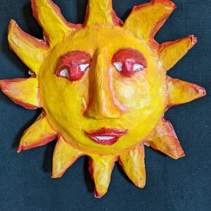 Paper Mache Sun Masks for Wall Hangings - Etsy