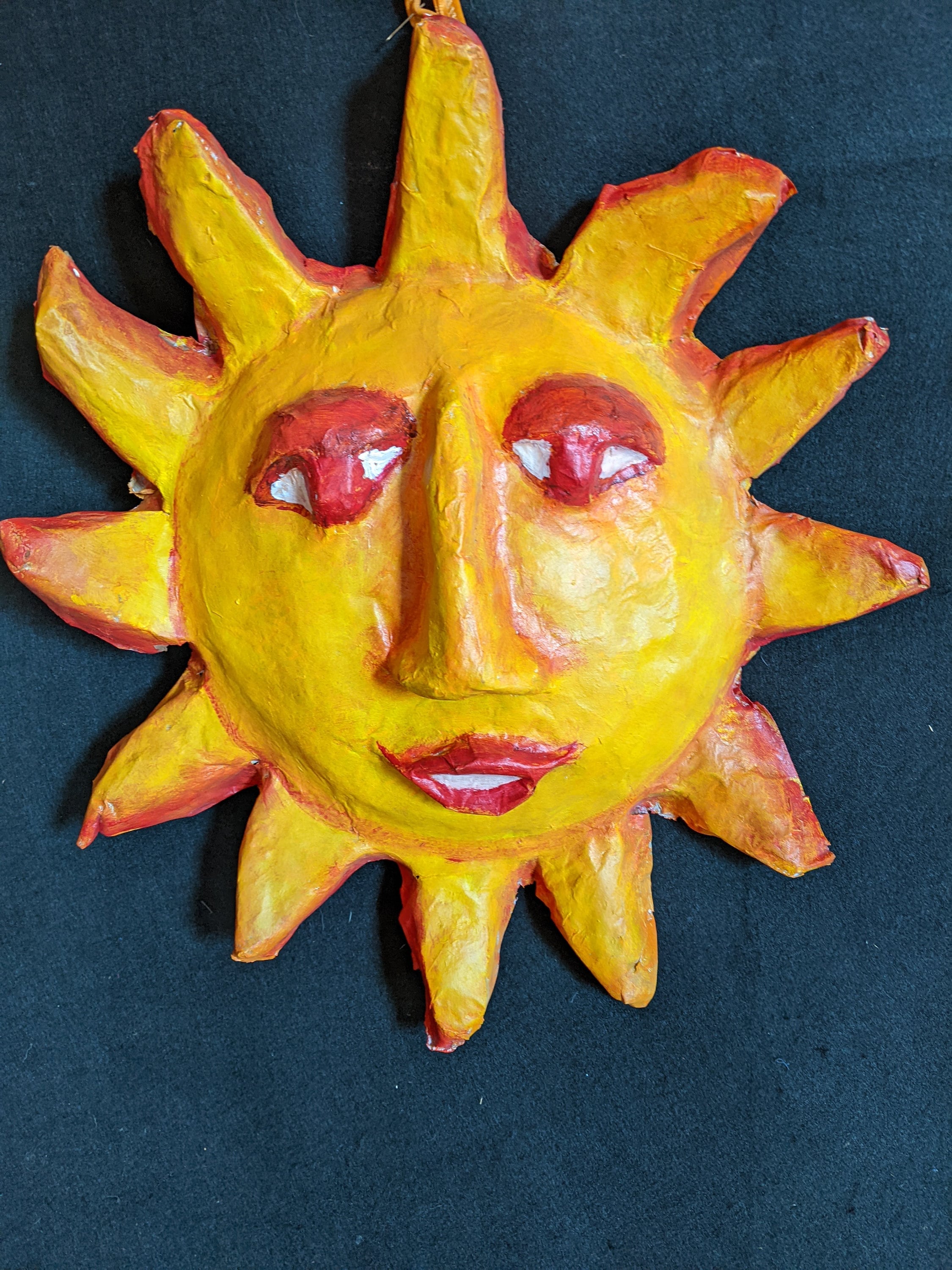 Paper Mache Sun Masks for Wall Hangings - Etsy