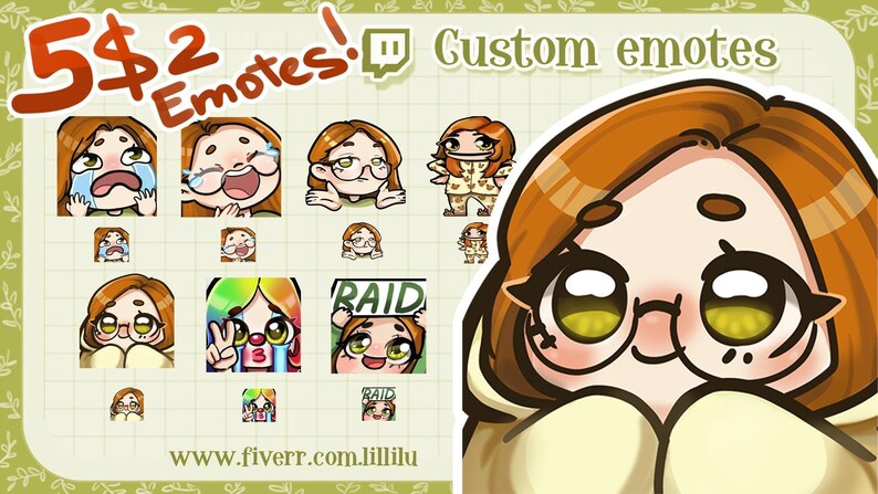 Custom Twitch Emotes | Twitch Emote for Streamer Twitch, Discord ...