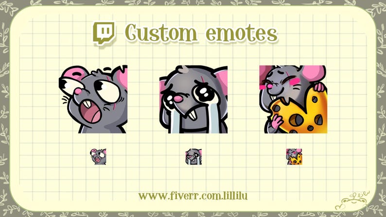 Custom Twitch Emotes | Twitch Emote for Streamer Twitch, Discord ...
