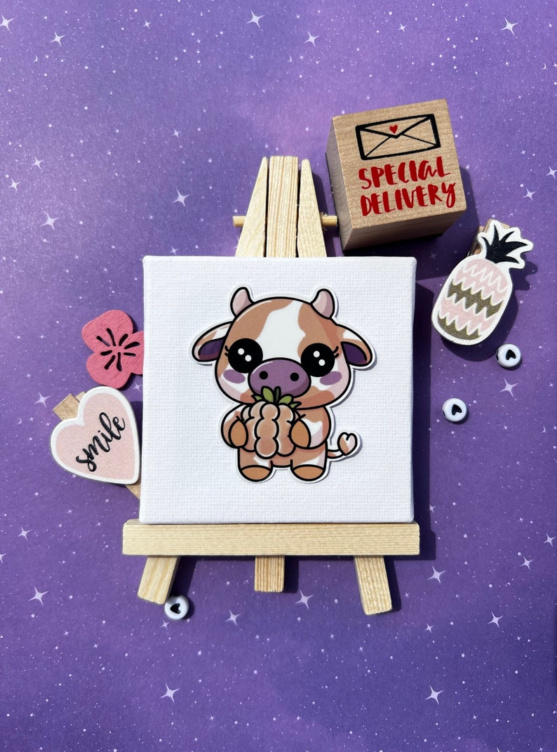 Raspberry Cowdie Cut Stickersticker Flakeberry Cowc Owyellow ...